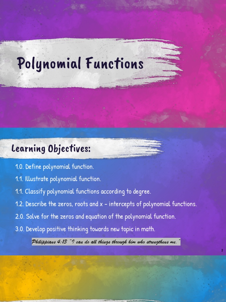2Q-S1 Polynomial Functions | PDF | Polynomial | Factorization