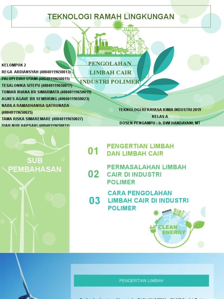 Pengolahan Limbah Cair Industri Polimer | PDF