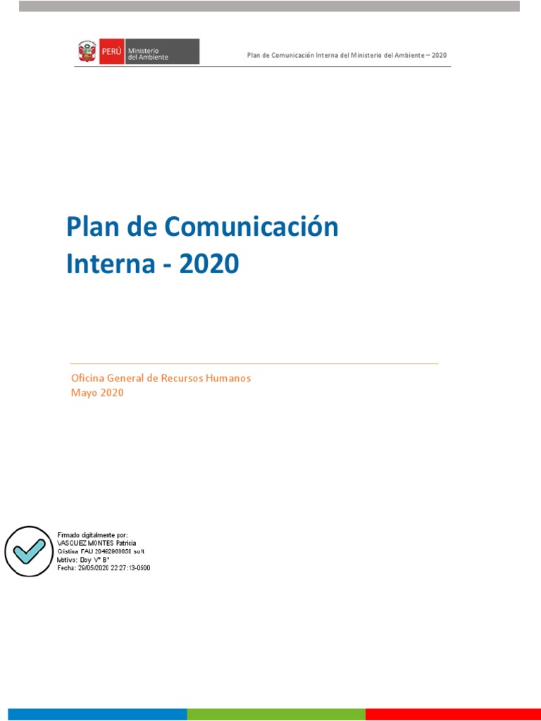 Plan de Comunicacion Interna | PDF