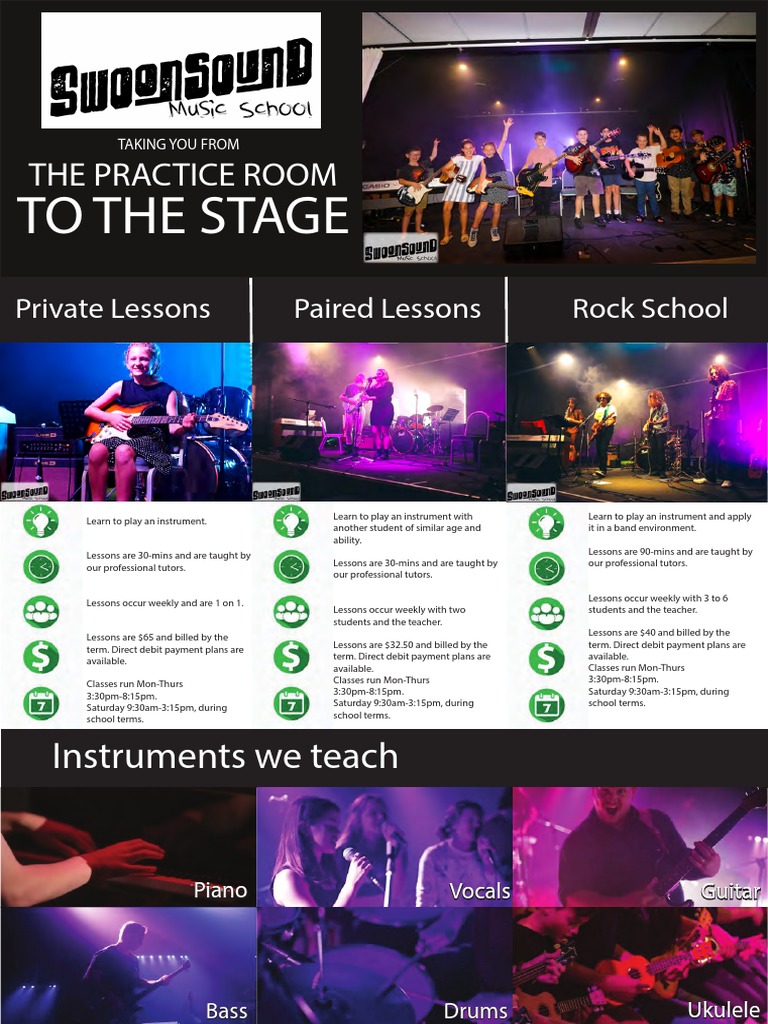 Swoonsound Music School Info Pack 2021 PDF | PDF | Tutor | Musical ...