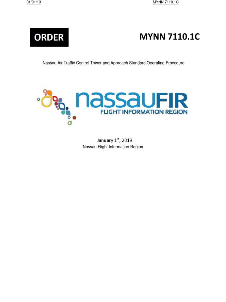 MYNN Terminal SOP | PDF | Air Traffic Control | Visual Flight Rules