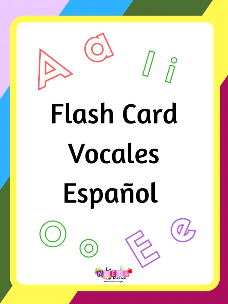 Flash Card de Vocales | PDF
