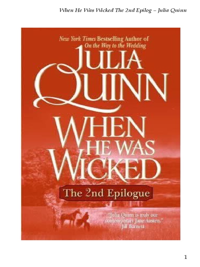 2nd Epilog When He Was Wicked | PDF | Fiksi Misteri, Thriller, & Kejahatan