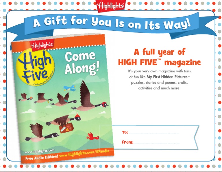 Certificate High Five 2 | PDF