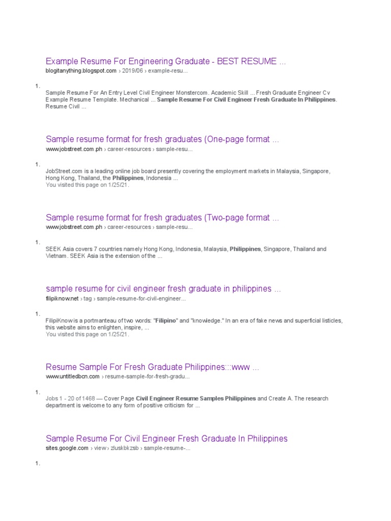 2019/06 Example-Resu... : Sample Resume For Civil Engineer Fresh ...