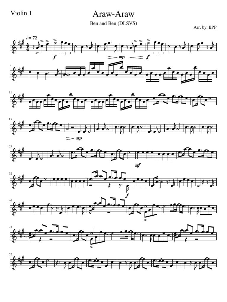 Araw Araw Violin - 1 | PDF