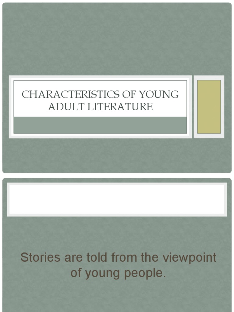 Characteristics of Young Adult Literature | PDF
