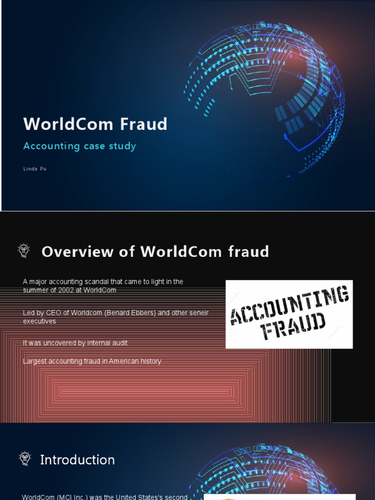 WorldCom Fraud PPT (Accounting Learning) | PDF | Corporations ...