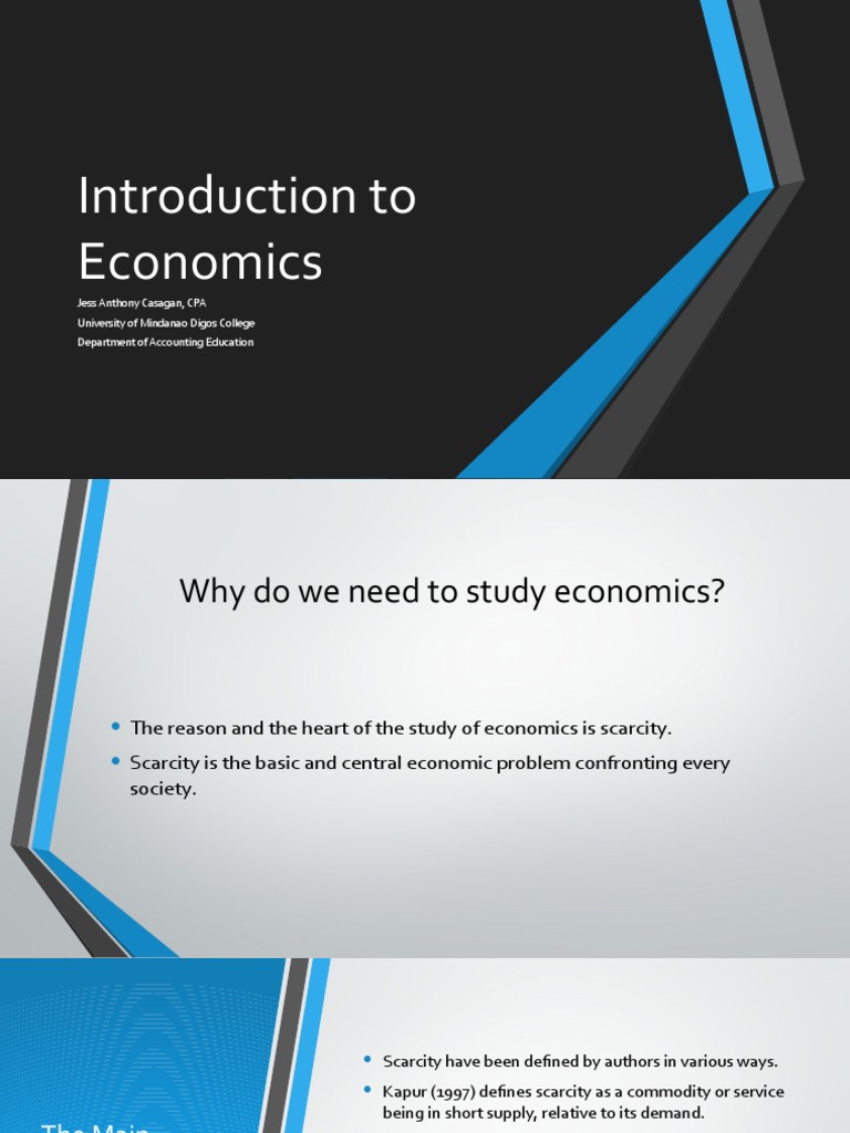 1 Introduction To Economics | PDF | Economics | Factors Of Production