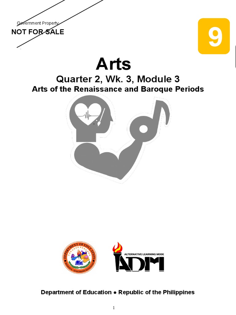 Quarter 2, Wk. 3, Module 3: Arts of The Renaissance and Baroque Periods ...