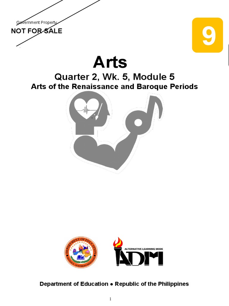 Quarter 2, Wk. 5, Module 5: Arts of The Renaissance and Baroque Periods ...
