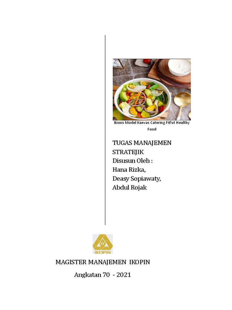 Analisis Bisnis Catering Fitfut Sehat | PDF