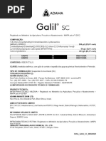 Bula do Herbicida Galigan 240 EC | PDF | Agricultura | Solvente