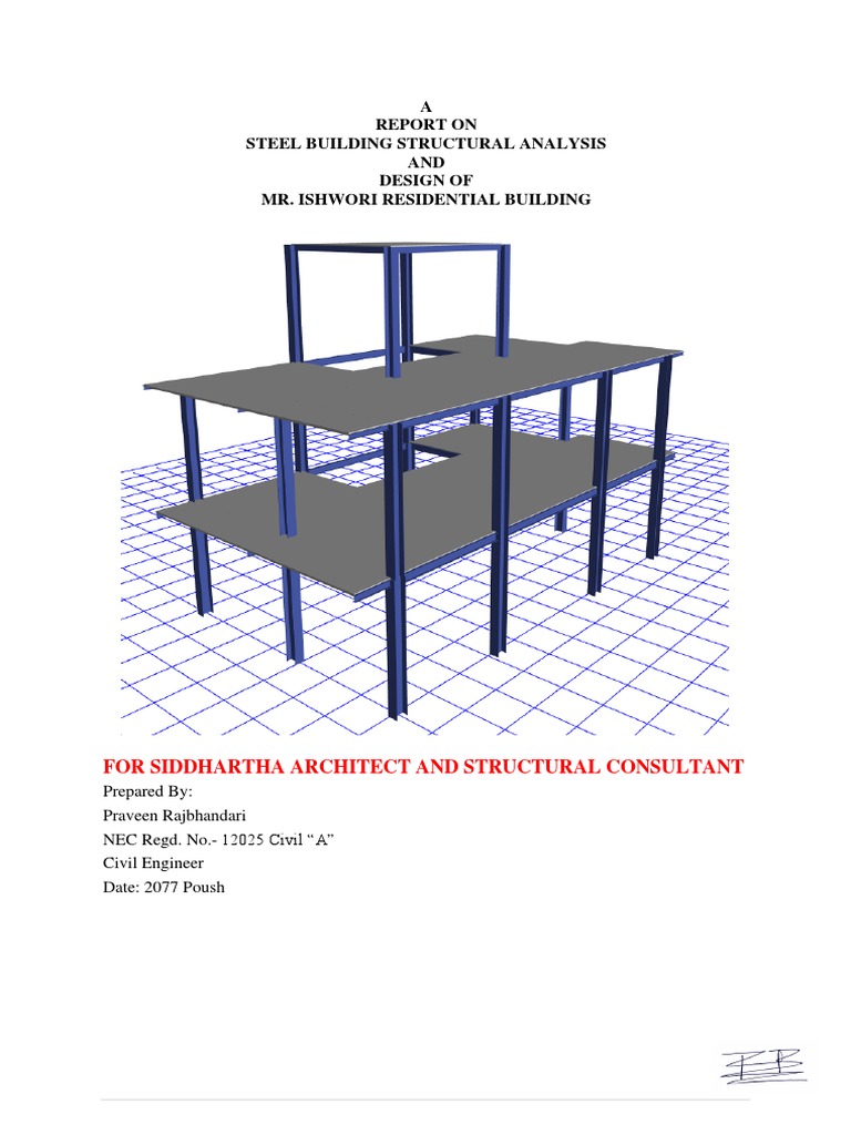 Ishwari Steel Analysis Report | PDF | Structural Analysis | Structural ...