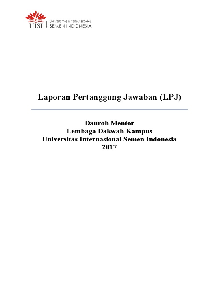 LPJ Dauroh Mentor UISI 2017 | PDF