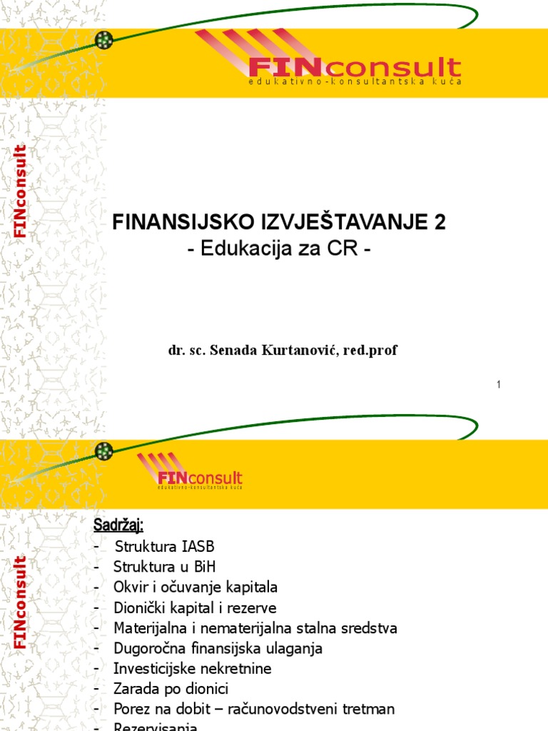 Finansijsko - Izvjestavanje Majski Ispitni Rok 2018 | PDF