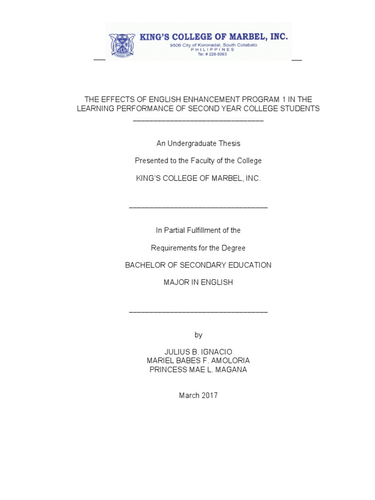 Title Page Edited Final | PDF