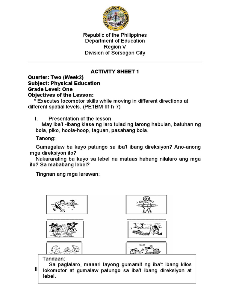 Pe-Act Sheet2 | PDF