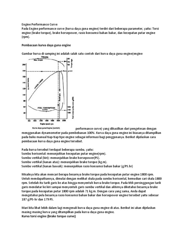 Engine Performance Curve | PDF
