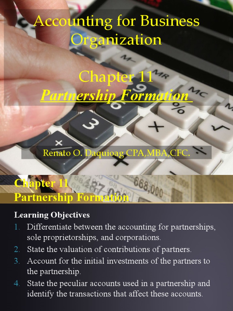Accounting For Business Organization: Partnership Formation | PDF ...