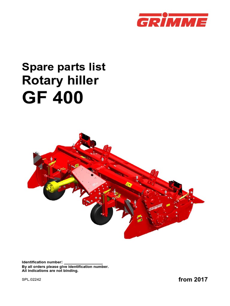 GF 400 2017 | PDF | Nut (Hardware) | Screw