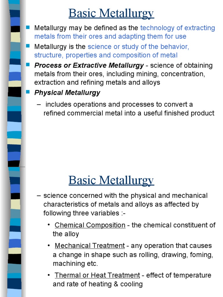 Welding Technology - Metallurgy Basics | PDF | Chemical Bond | Metallurgy