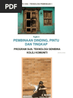 Topik 5 - Pembinaan Dinding, Pintu & Tingkap | PDF