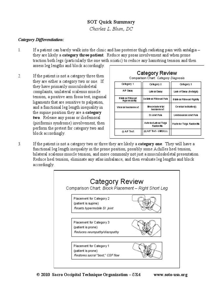 SOT Summary | PDF | Human Anatomy | Medical Specialties