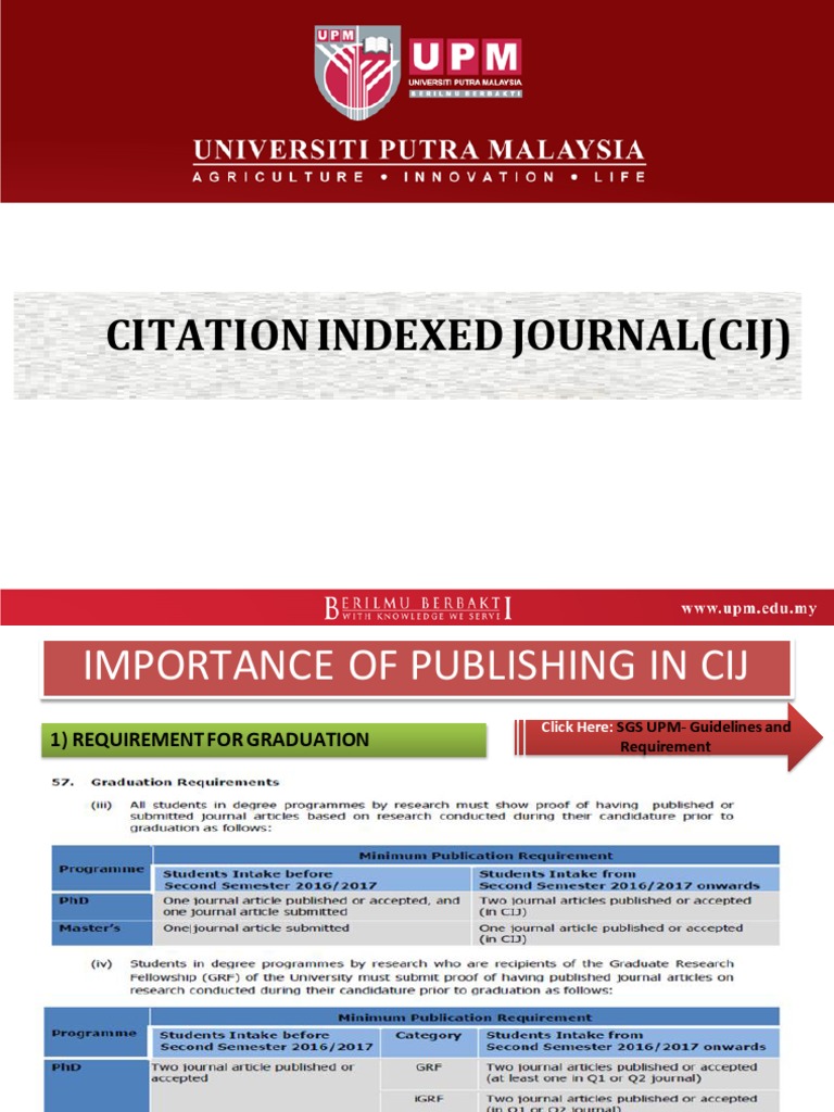 Citation Indexed Journal (Cij) | PDF | Scholarly Communication | Publishing
