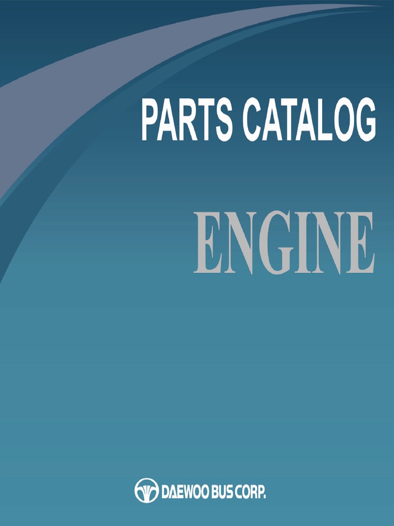 엔진 De12 Parts Catalog-Engine | PDF | Engine Technology | Manufactured Goods