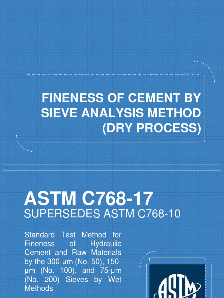 CE14 Fineness of Cement by Sieve Analysis Method | PDF | Cement | Concrete