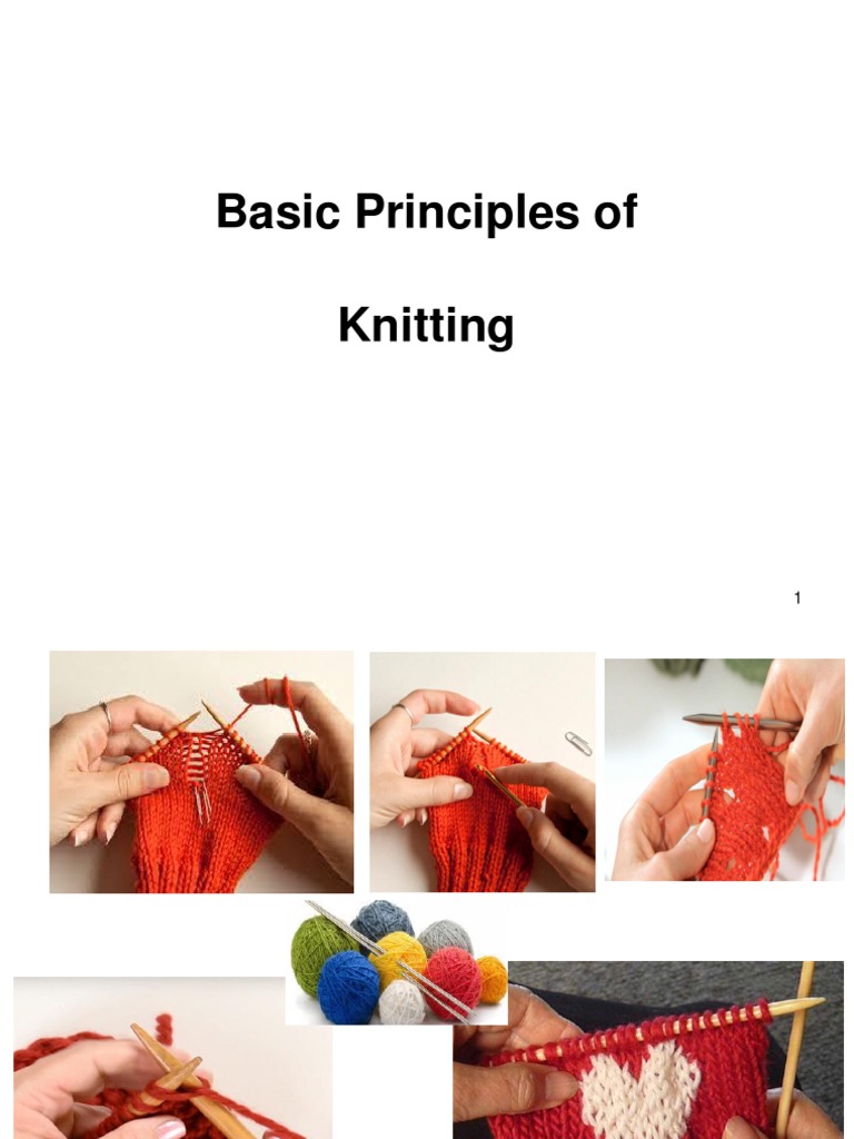 4.3. Basic Principles of Knitting | PDF | Knitting | Textiles