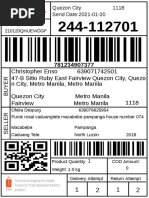 Air Waybill.J&T Express - 1 | PDF