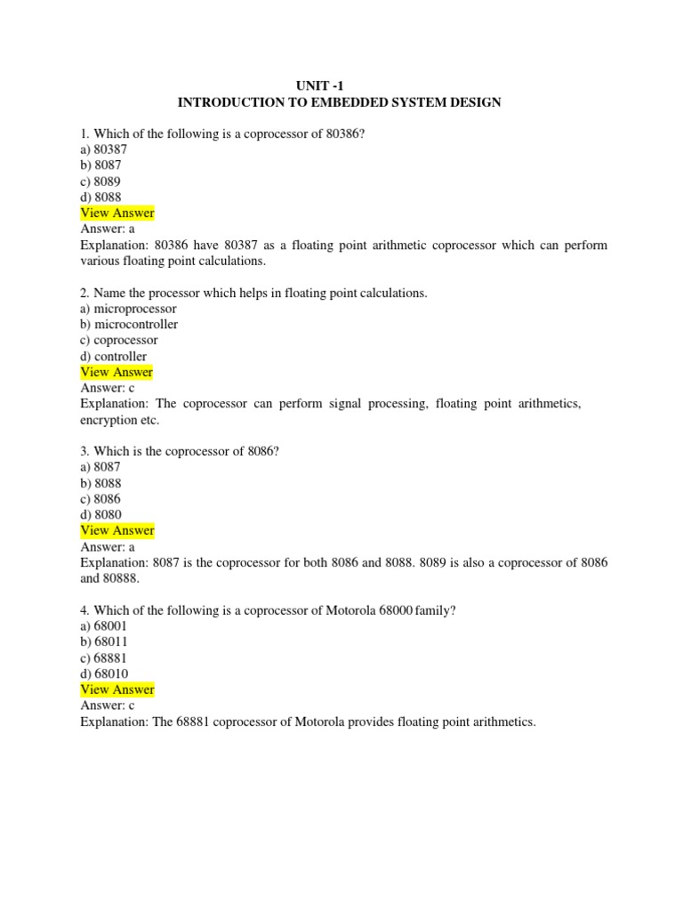 ERS MCQs (All Units) | PDF | Process (Computing) | Thread (Computing)