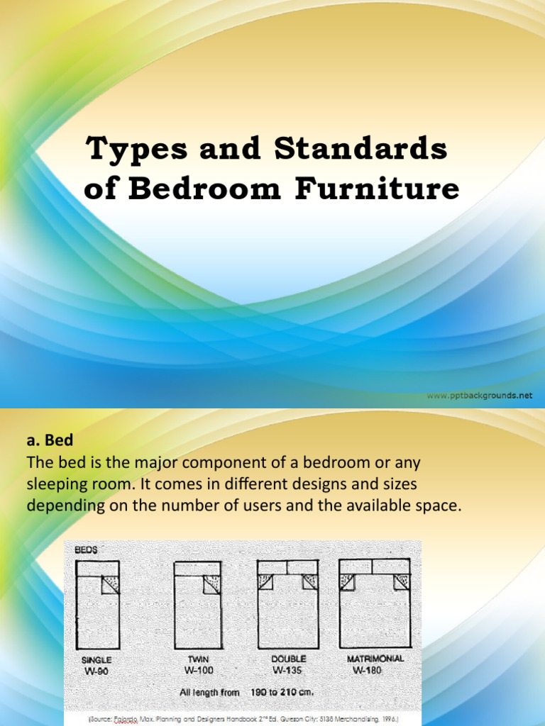 Types and Standards of Bedroom Furniture | PDF