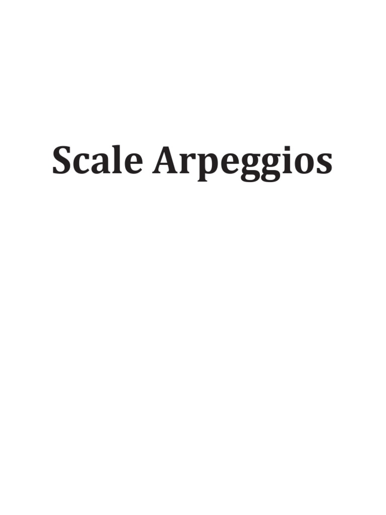 GEORGE BENSON Scale Arpeggios | PDF | Musicology | Musical Instruments