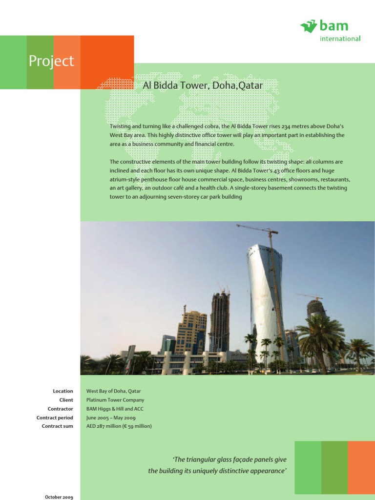 Al Bidda Tower Qatar | PDF | Design | Buildings And Structures