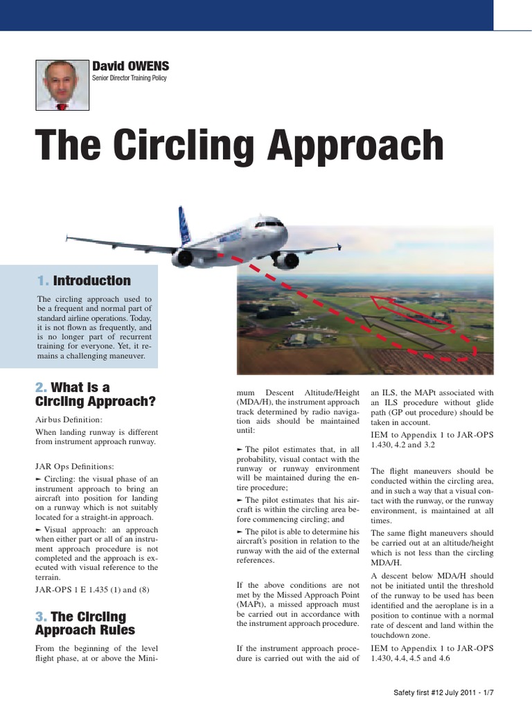 The Circling Approach | PDF | Aviation | Aerospace Engineering