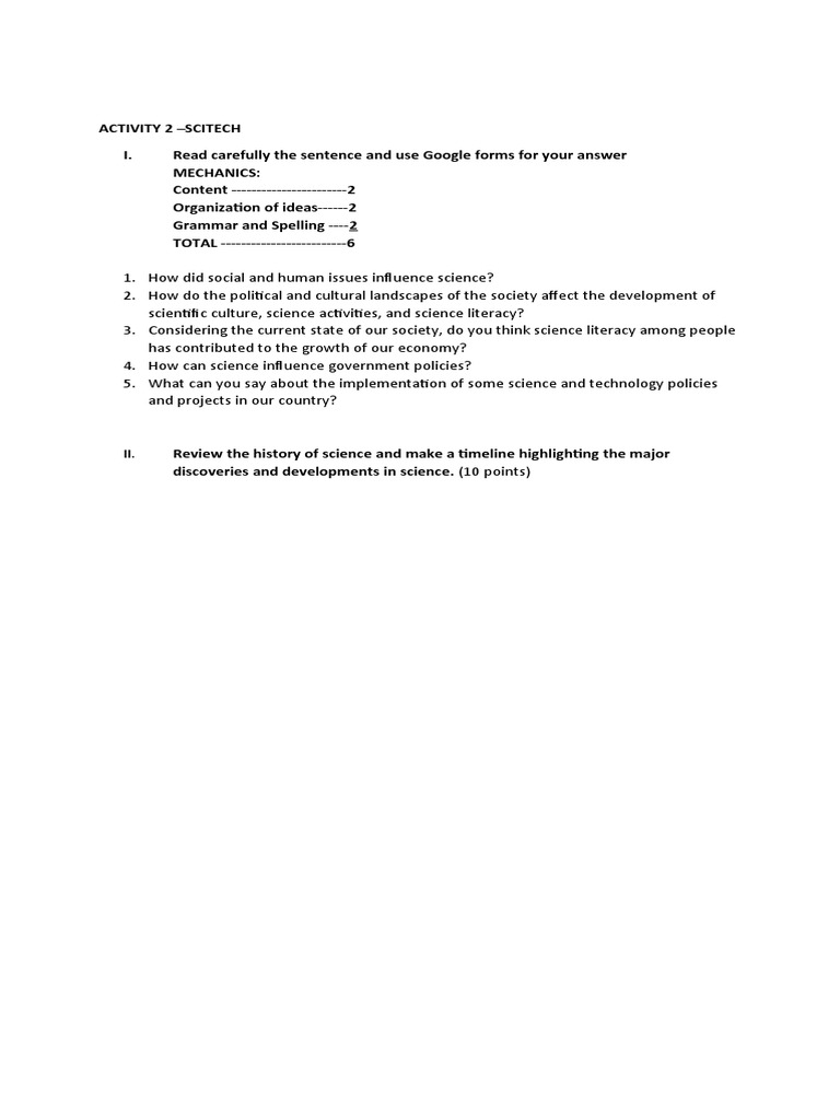 Activity 2 Scitech | PDF