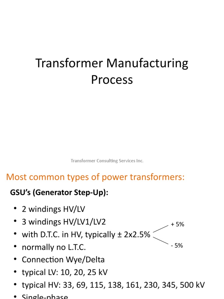 Transformer Manufacturing Processes | PDF | Transformer | Inductor