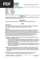 17 SOP For Sysmex XN 550 1 | PDF | Vertebrates | Medical Specialties