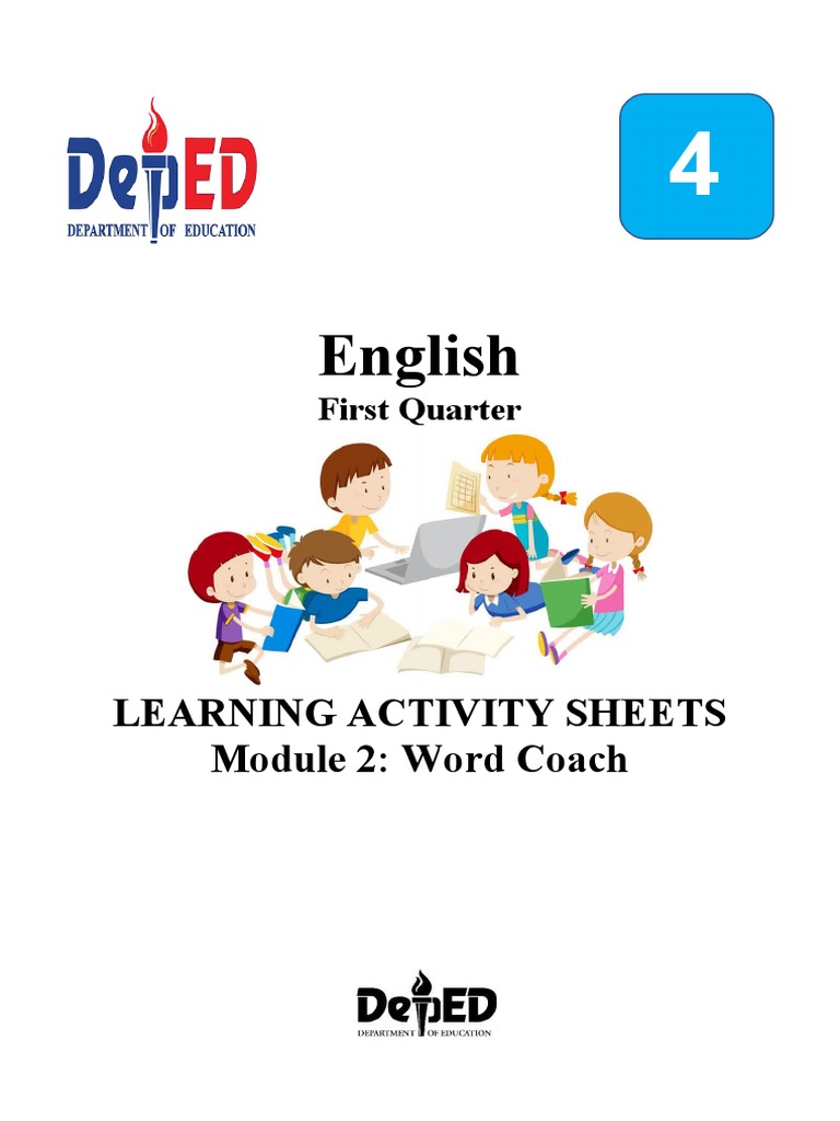 English: Learning Activity Sheets Module 2: Word Coach | PDF ...