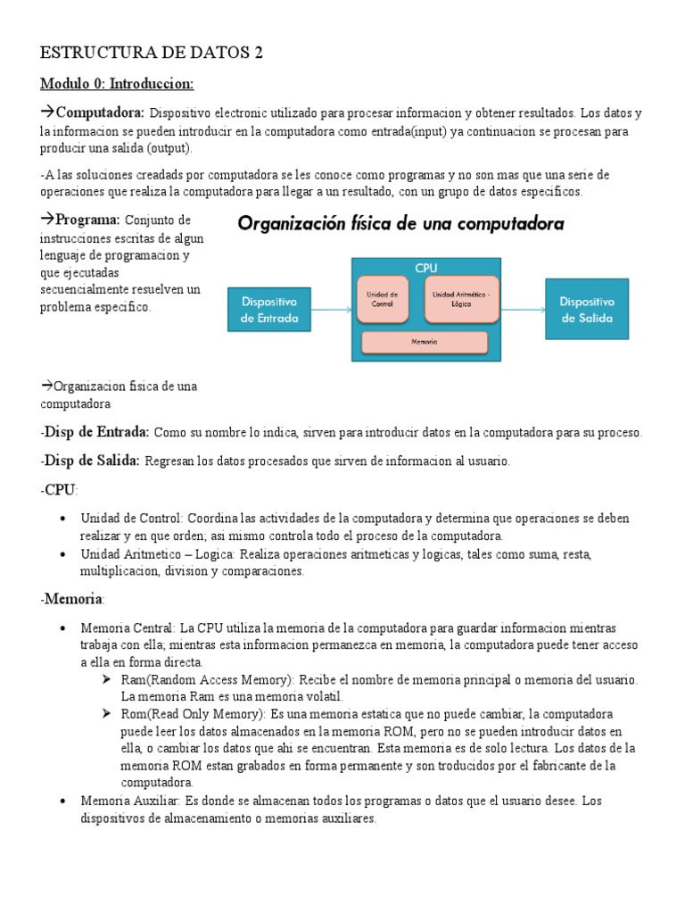 Estructura de Datos 2 | PDF | Algoritmos | Lenguaje de programación