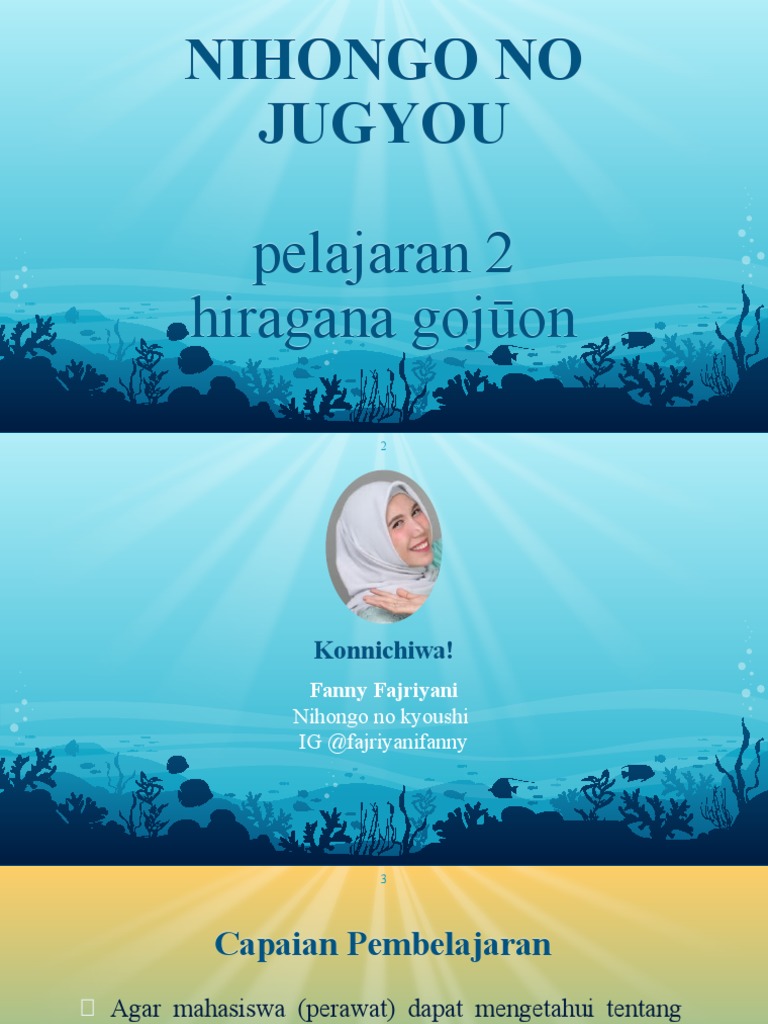 2 Hiragana Gojuon | PDF | Seni & Disiplin Bahasa