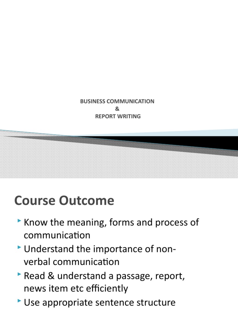 Business Communication & Report Writing | PDF | Bureaucracy | Communication