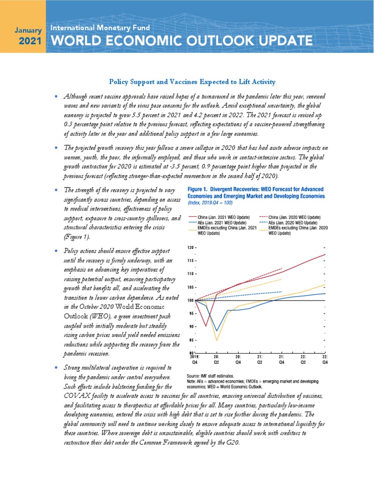 World Economic Outlook Update International Monetary Fund 2021 Pdf