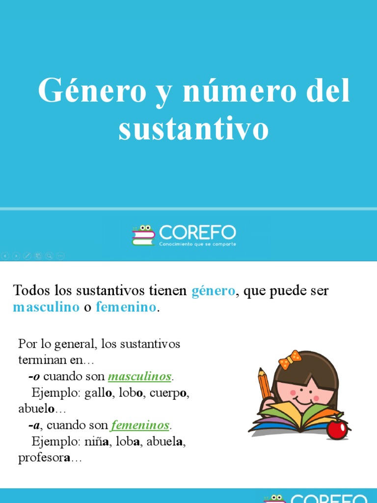 Género y Número Del Sustantivo | PDF | Ficción general