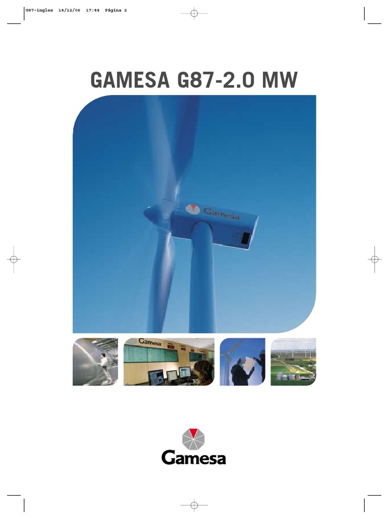 Gamesa G87-2000 | PDF | Wind Turbine | Electric Generator