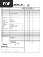 Checklist Pemeliharaan Mobil Operasional | PDF
