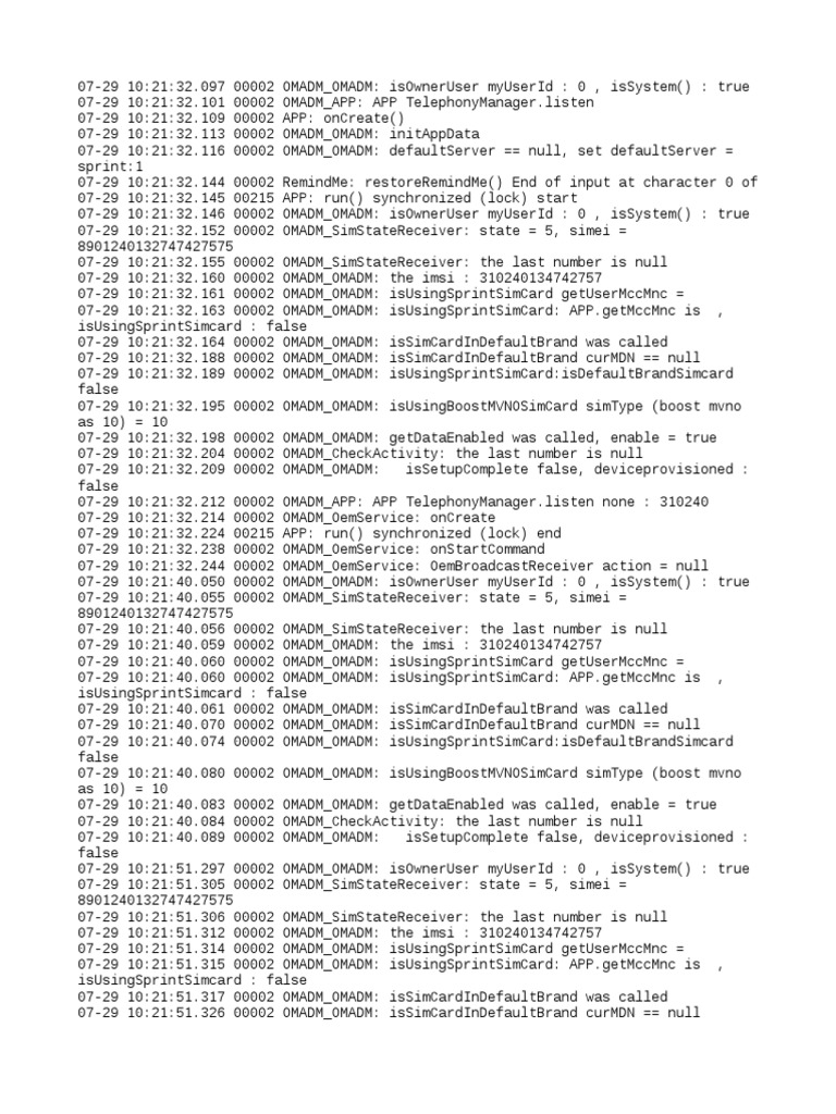 DM Log | PDF | Mobile Telecommunications | Software Defined Radio